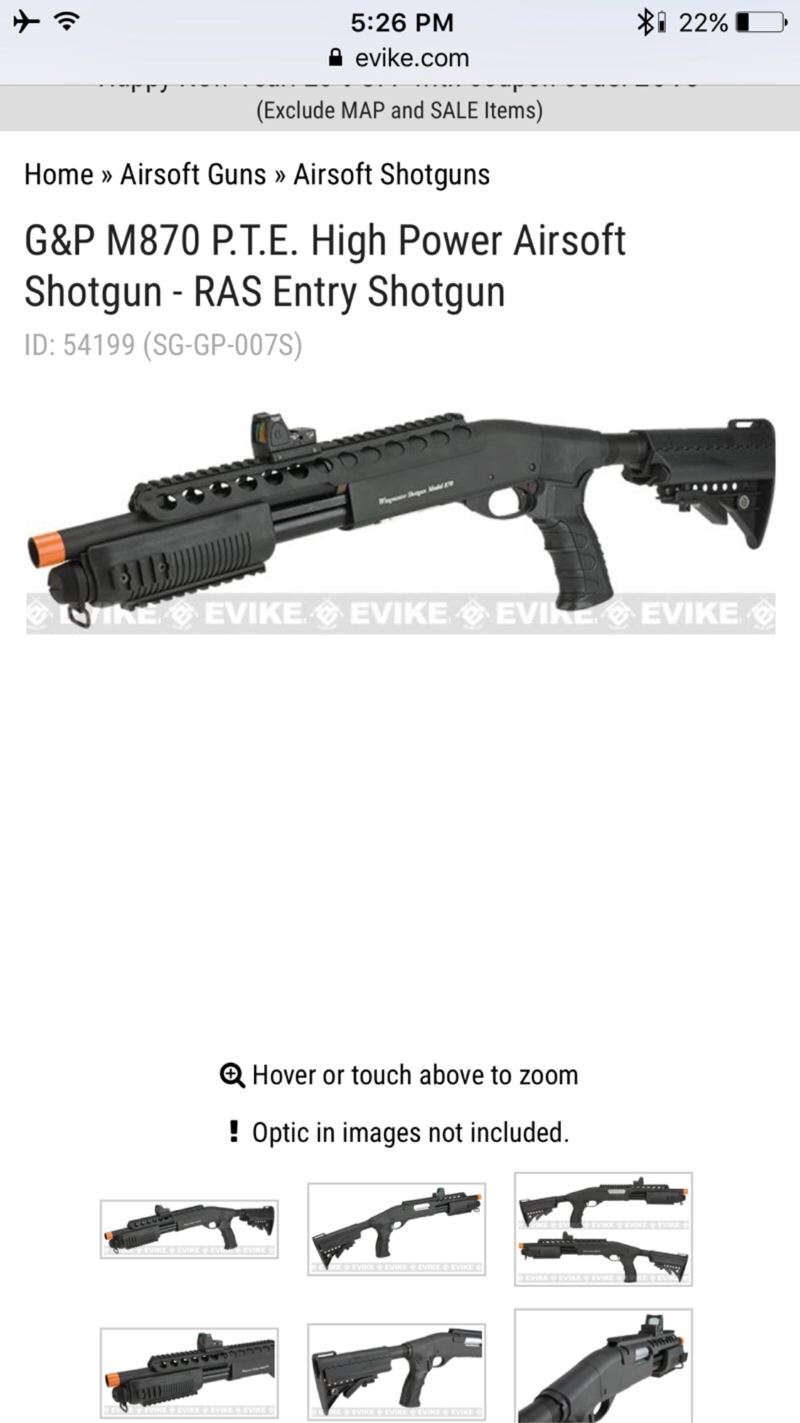 SOLD WTB G&p m870 | HopUp Airsoft