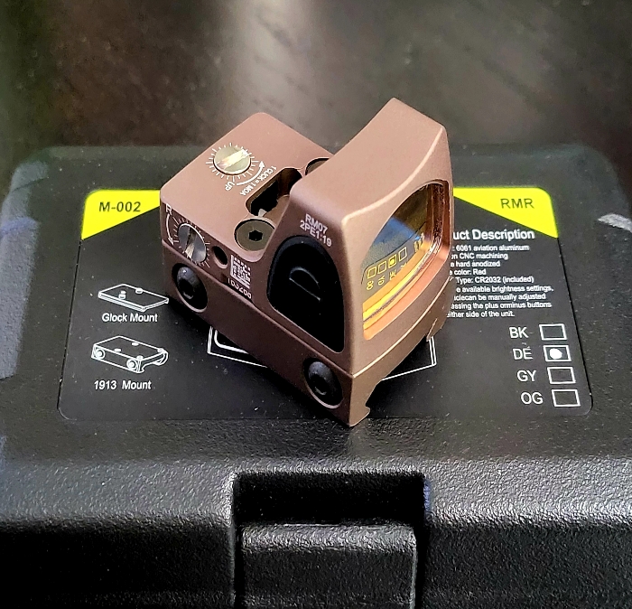 SOLD Trijicon RMR Repro Micro Red Dot Sight Bronze Tan FDE Dark Earth ...