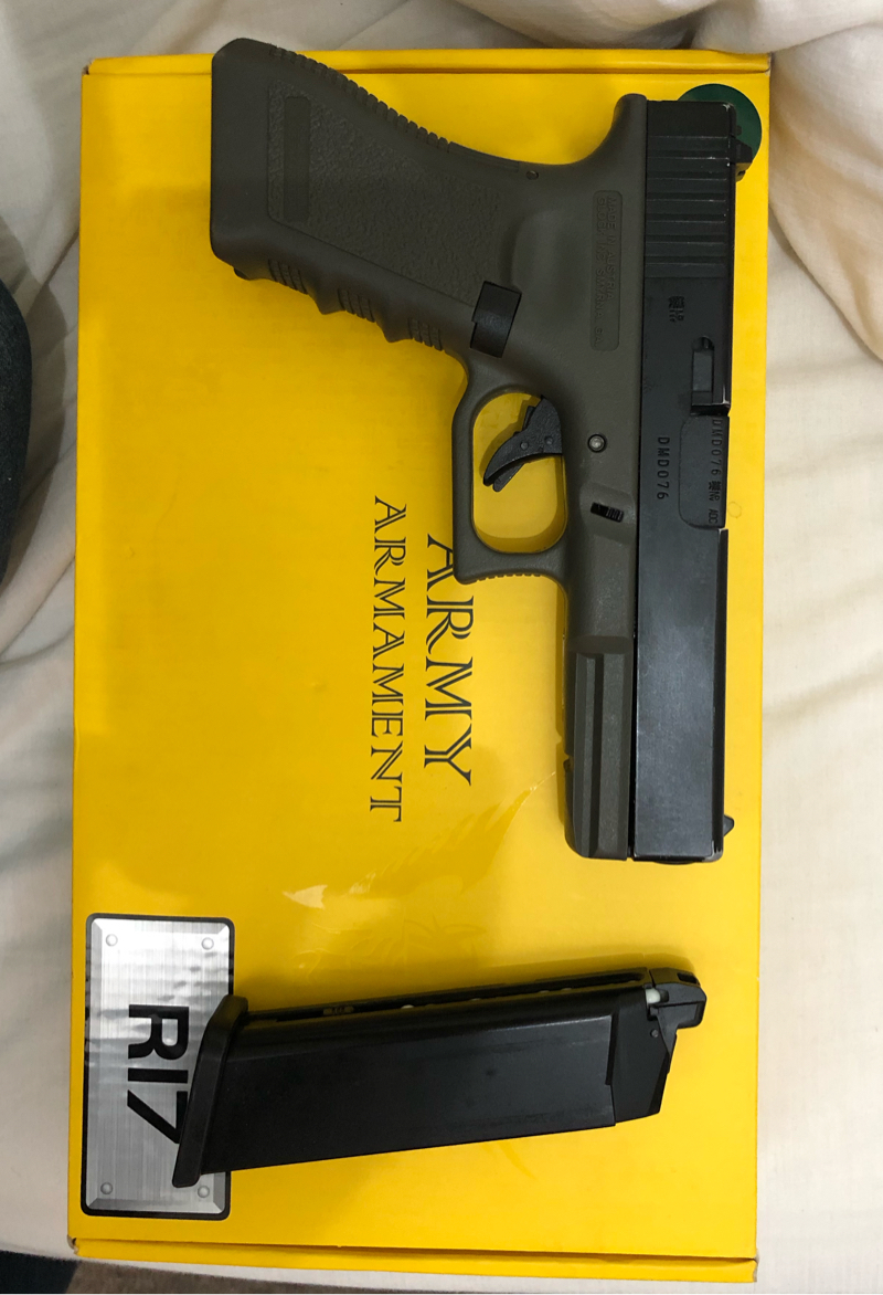 SOLD glock 17 army armament color od green gas | HopUp Airsoft