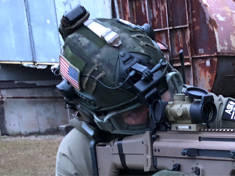 SOLD Full Helmet Set-Up Milsim Comtac, Exfog, Revisions, OD, PVS-14 L ...