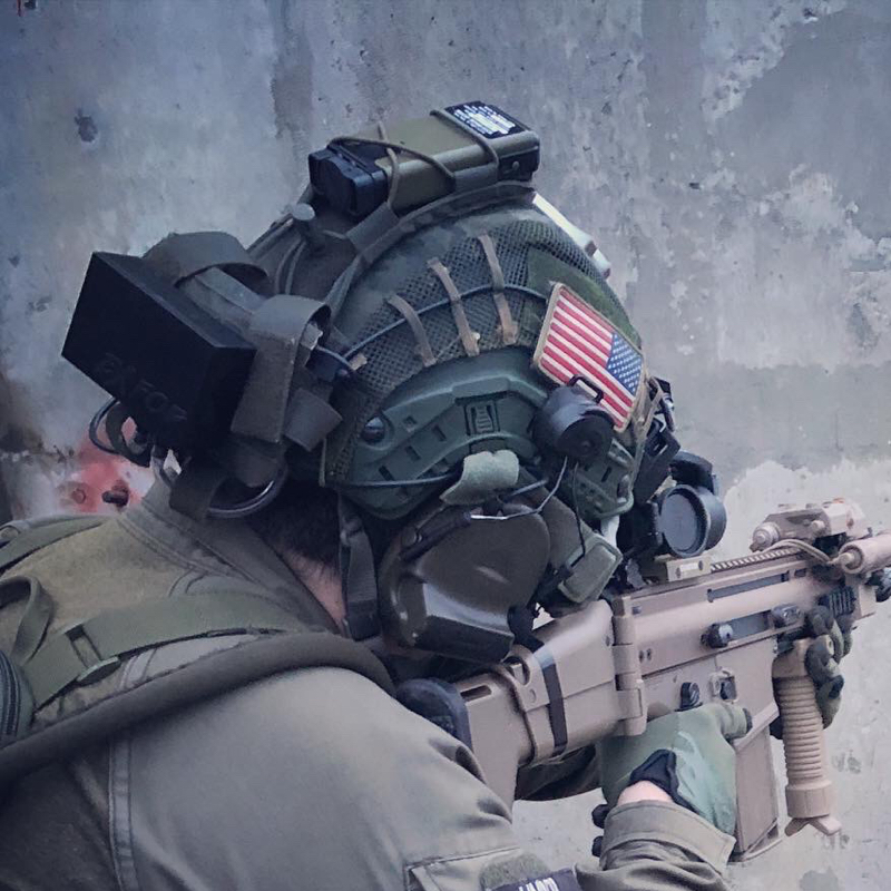 SOLD Full Helmet Set-Up Milsim Comtac, Exfog, Revisions, OD, PVS-14 L ...