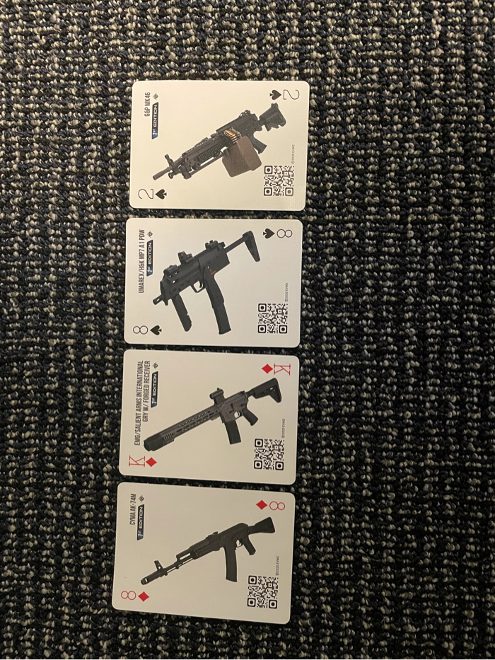 SOLD Evike Cache cards | HopUp Airsoft