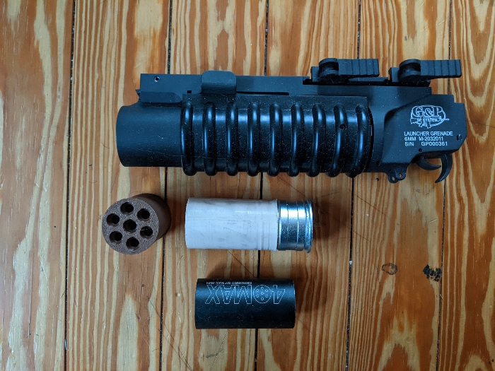 G&P Shorty QD Grenade Launcher w/ 40max | HopUp Airsoft