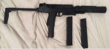 SOLD KWA KMP9 BLACK RAILED | HopUp Airsoft