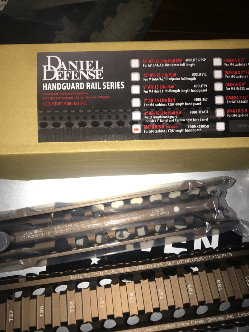 SOLD mad bull Daniel Defense mk18 rail system | HopUp Airsoft