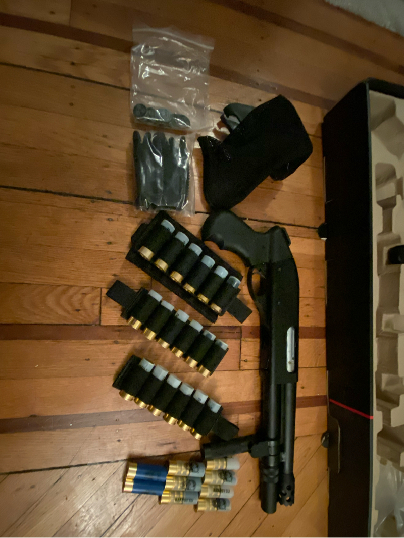 SOLD APS CAM870 Shell Ejecting Tactical Pump Action Gas Airsoft MKII ...