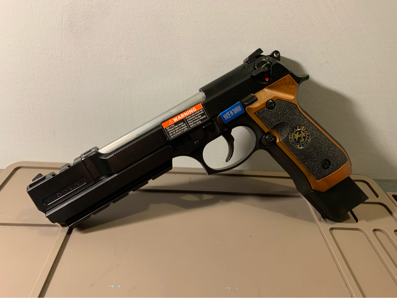 SOLD WE-Tech Barry Burton Custom Biohazard M9 GEN II | HopUp Airsoft