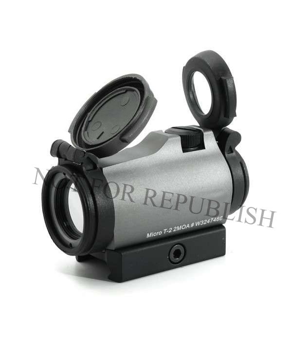 Gray T2 Style Red Dot Optic Low Riser | HopUp Airsoft