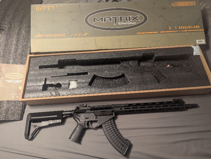 CYMA Full Metal Standard AR-47 QBS Airsoft AEG Rifle (Model: 14.5" M ...