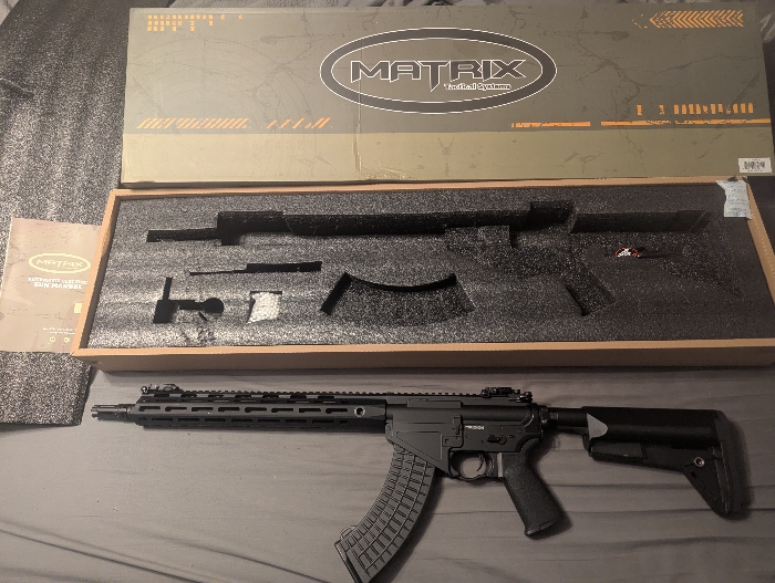 CYMA Full Metal Standard AR-47 QBS Airsoft AEG Rifle (Model: 14.5" M ...