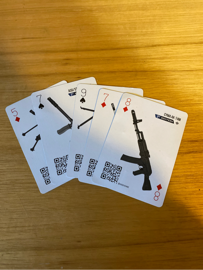 SOLD Evike.com 1st edition playing cards | HopUp Airsoft