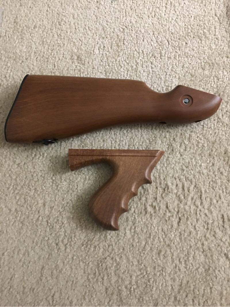 SOLD Thompson stock & grip (Plastic) tommy gun | HopUp Airsoft