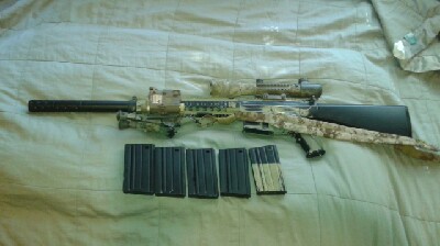 SOLD Upgraded SR25 MK11 sniper rifle | HopUp Airsoft