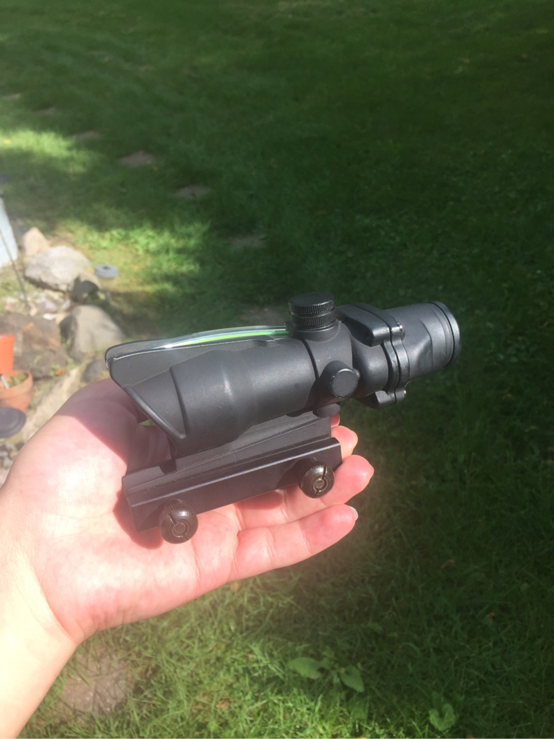 SOLD Acog fiber optic green dot | HopUp Airsoft