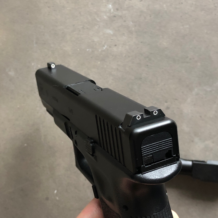 SOLD Fully upgraded Tokyo Marui G19 GBB with GunsModify Aluminum Slide ...