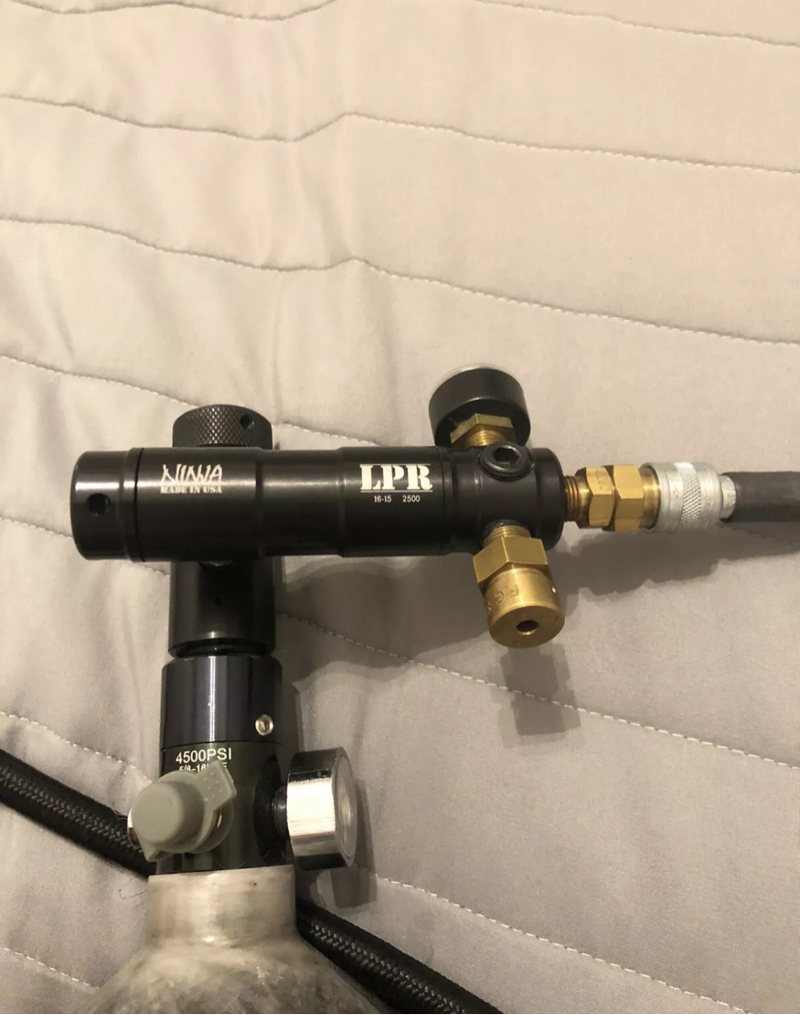 SOLD Empire HPA tank with Ninja LPR regulator | HopUp Airsoft