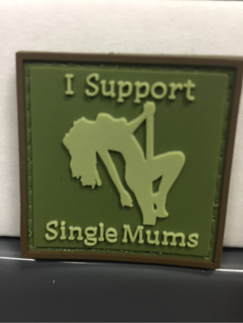 SOLD I Support Single Mums PVC Patch | HopUp Airsoft