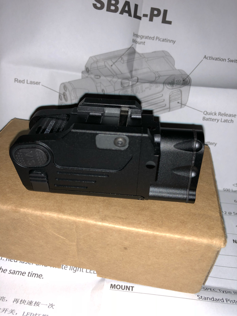 SOLD SBAL-PL Tactical AIRSOFT Light & Red Laser | HopUp Airsoft