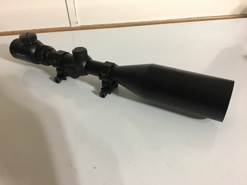 SOLD matrix 3-12x50 scope with mount and sunshade | HopUp Airsoft