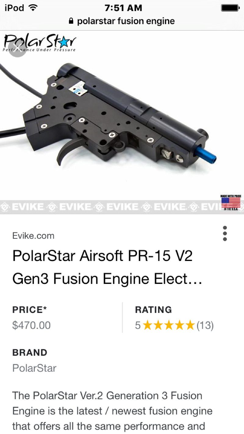 SOLD WTB OR TRADE for Polarstar FE gen 3 | HopUp Airsoft