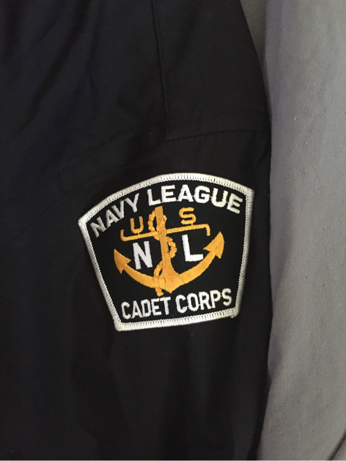 Black military dress uniform long sleeves with navy league cadet core ...
