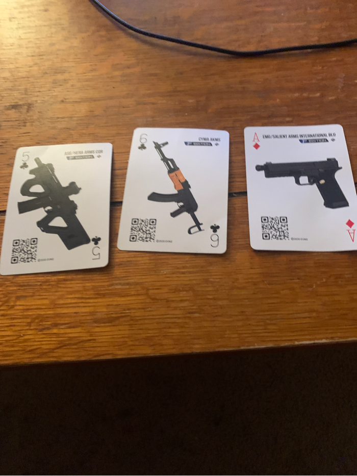 SOLD Evike playing cards | HopUp Airsoft