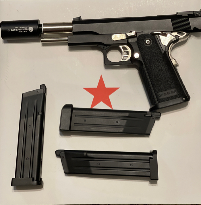 SOLD HI-CAPA 1911 Airsoft Pistol, Speed Loader, and Airsoft Magazine ...