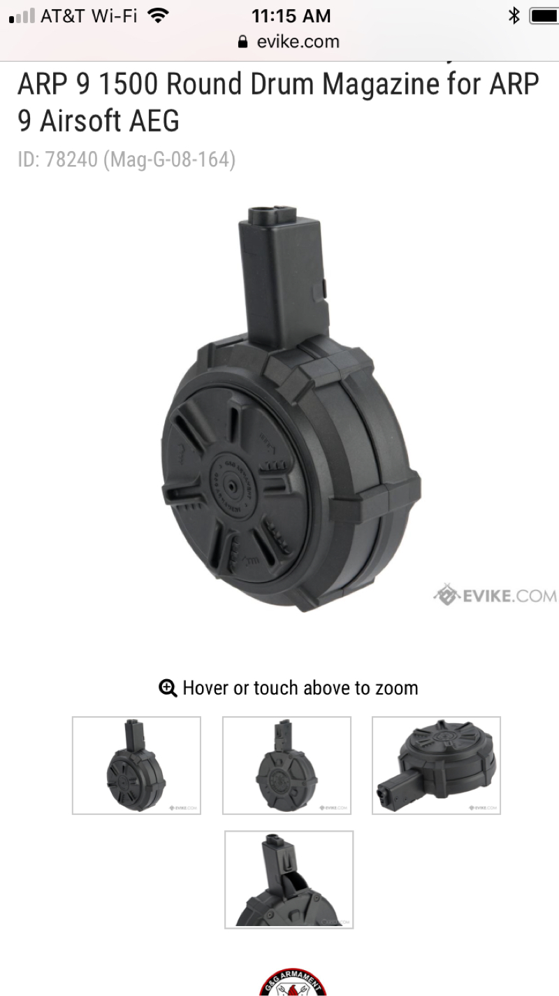 SOLD WTB ARP drum mag | HopUp Airsoft