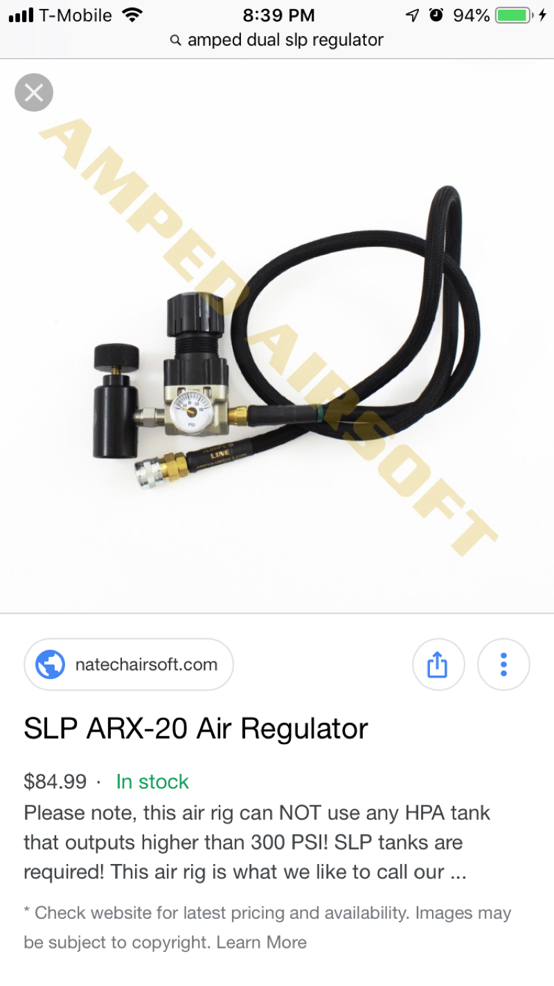 SOLD WTB DUAL SLP RIG OR A REGULAR REGULATOR | HopUp Airsoft