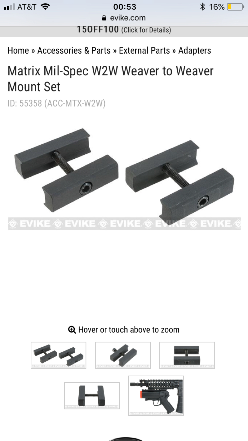 SOLD Looking for Weaver to Weaver Set | HopUp Airsoft