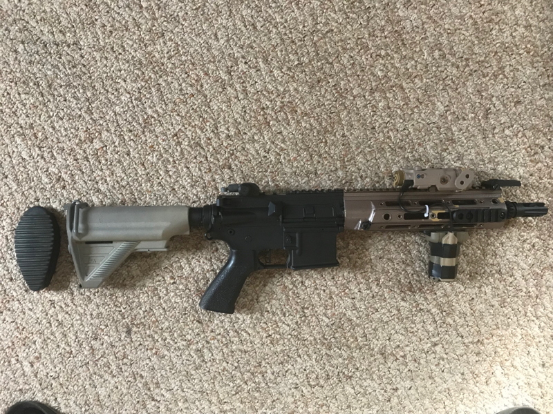 SOLD Classic Army 416 upgraded with Dytac 416 smr rail. | HopUp Airsoft