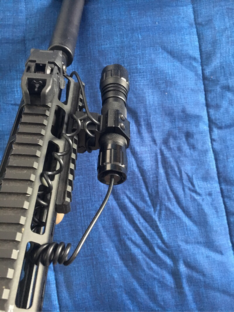 SOLD Flashlight with Pressure Pad and Mount | HopUp Airsoft