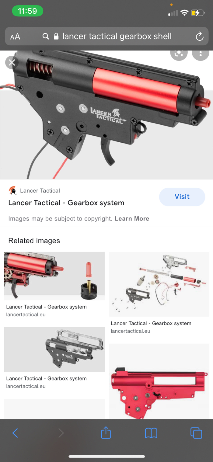 SOLD v2 Lancer Tactical gearbox she’ll | HopUp Airsoft