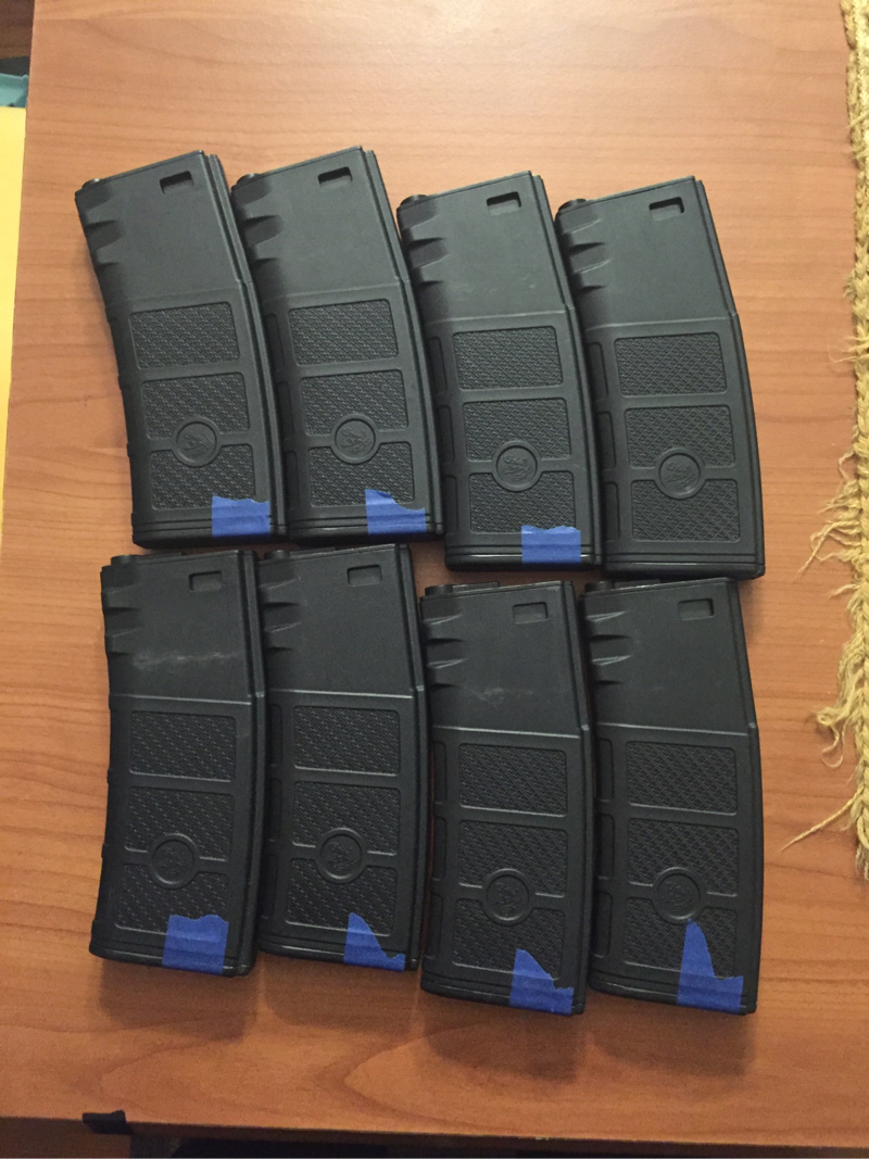 SOLD 8 High RPS M4 AEG mid cap mags | HopUp Airsoft
