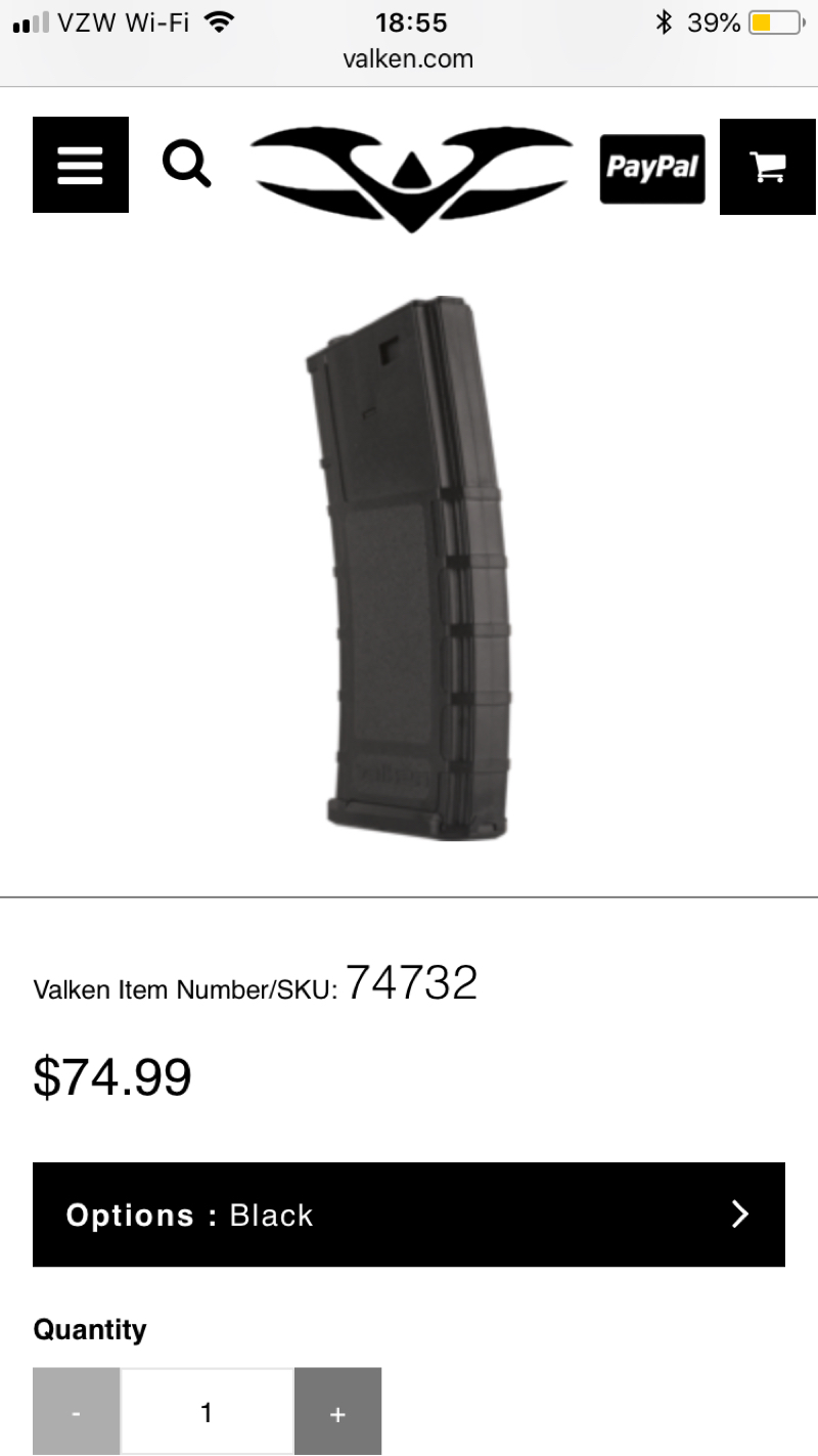 SOLD valken plastic hi caps | HopUp Airsoft