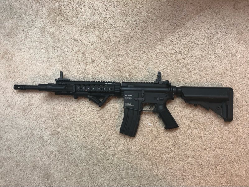 SOLD KWA SR10 w/ Magpul AFG and Faux Inforce Light | HopUp Airsoft