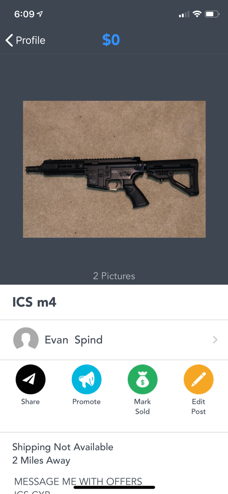 SOLD ICS m4 | HopUp Airsoft