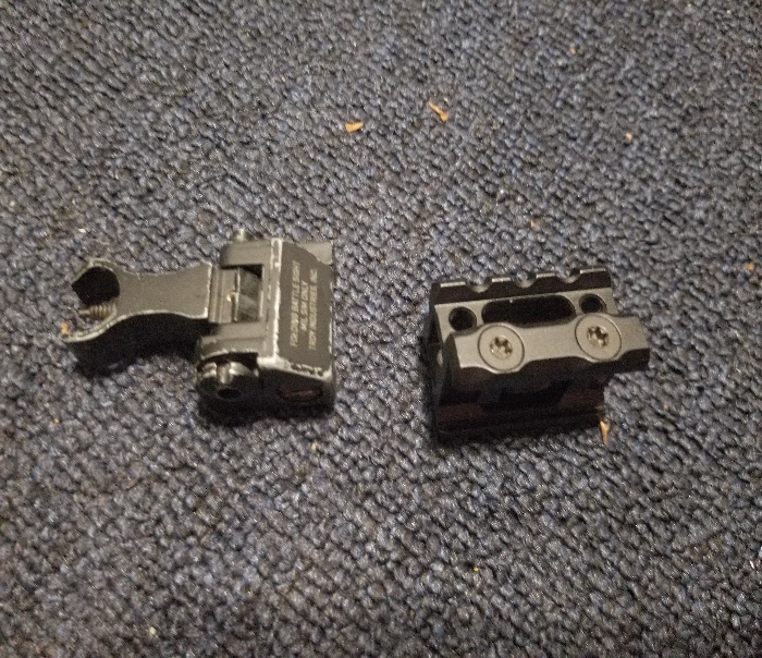 SOLD Front flip up sight and small scope riser | HopUp Airsoft