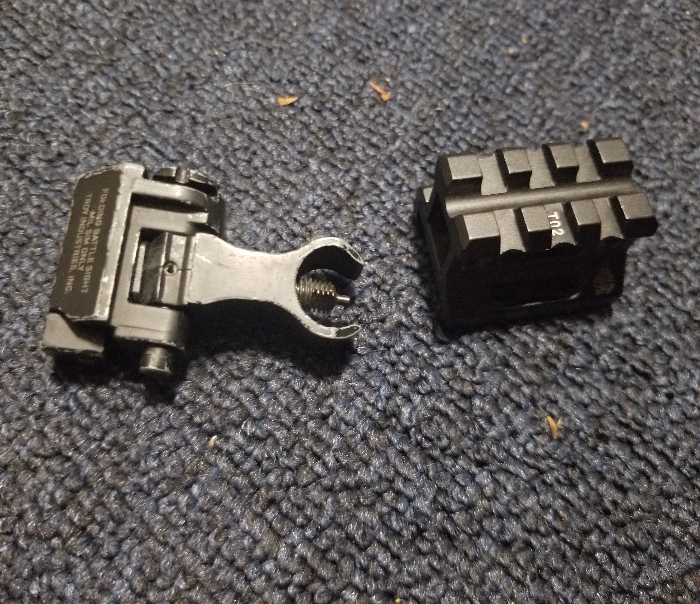 SOLD Front flip up sight and small scope riser | HopUp Airsoft
