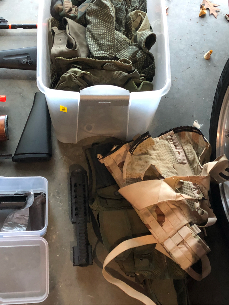 SOLD MASSIVE Airsoft Lot Upgraded Guns, P90 AK, MP5, Scar, Gear | HopUp ...