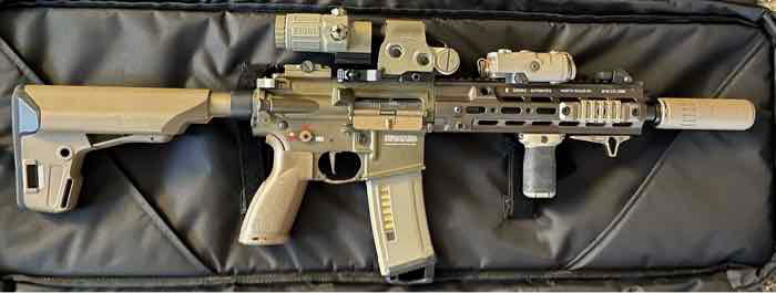 Sold Out🔥Bronze “GE” SMR Rail for HK416 / M4 (FDE) | HopUp Airsoft