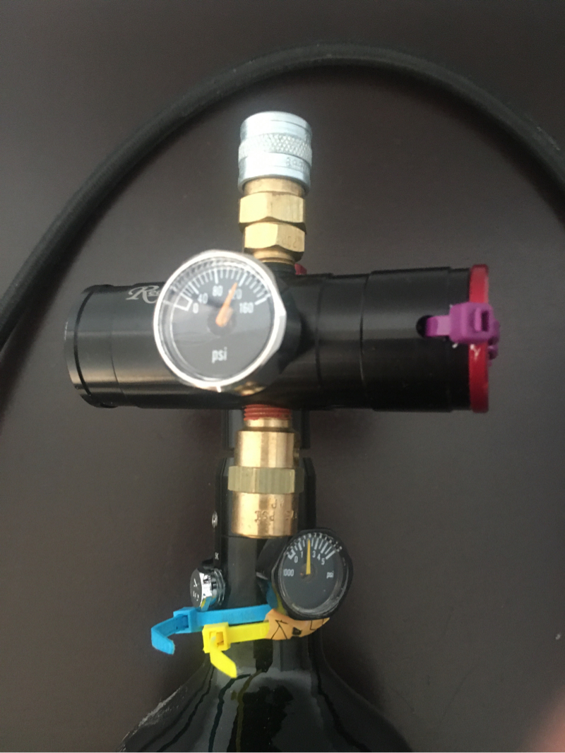 SOLD HPA tank line and reg | HopUp Airsoft