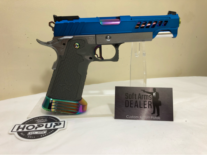 SOLD “Pearl Jam” TM Hi Capa Stainless 5.1 Heat Gradation | HopUp Airsoft