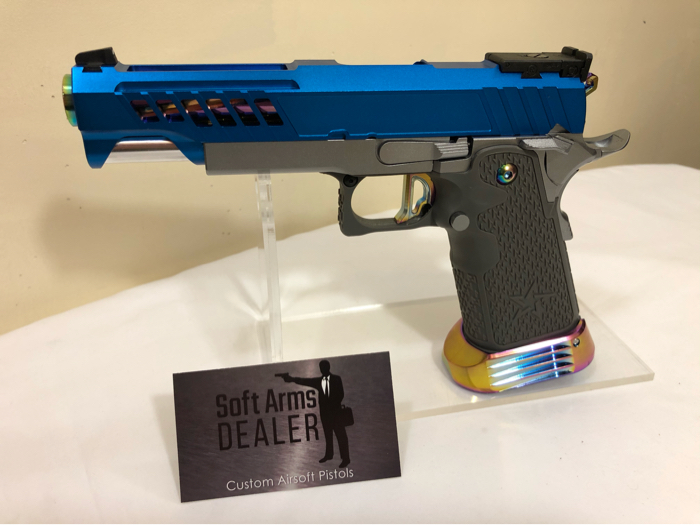 SOLD “Pearl Jam” TM Hi Capa Stainless 5.1 Heat Gradation | HopUp Airsoft