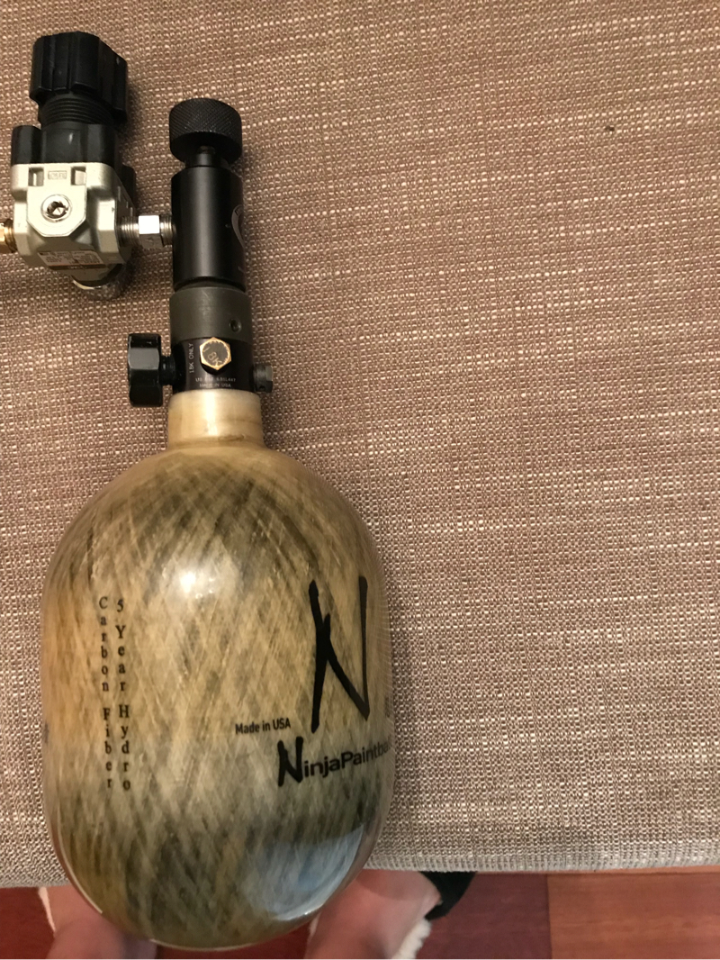 SOLD HPA NINJA 50/4500 SLP TANK AND SLP REG CARBON FIBER NO LINE ...