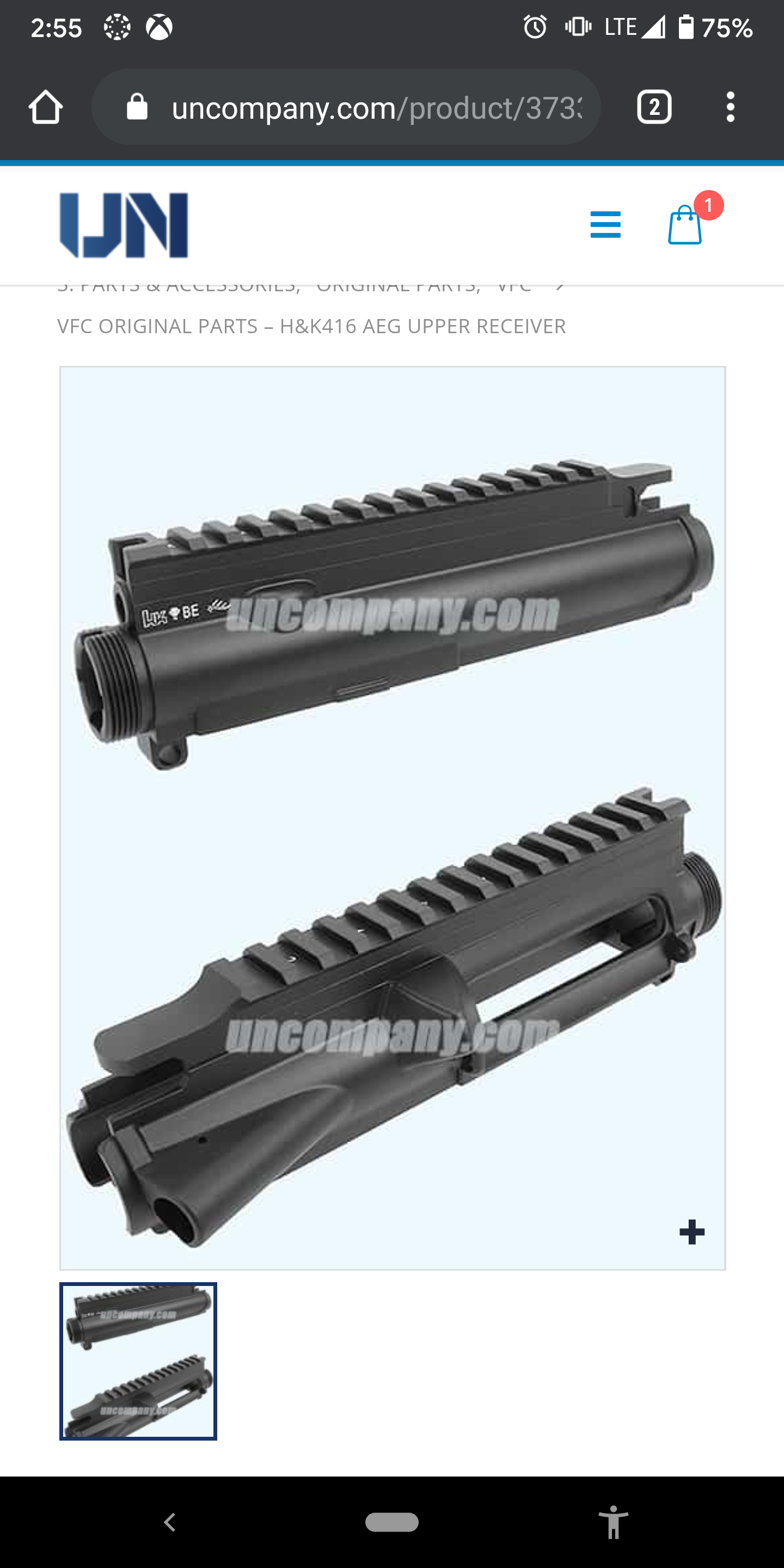 SOLD WTB VFC HK416/M27 AEG upper receiver | HopUp Airsoft