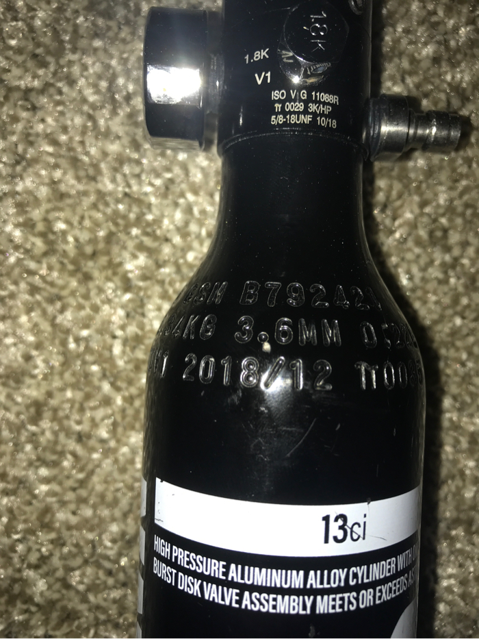 SOLD Tippmann 13ci 3000psi hpa tank | HopUp Airsoft