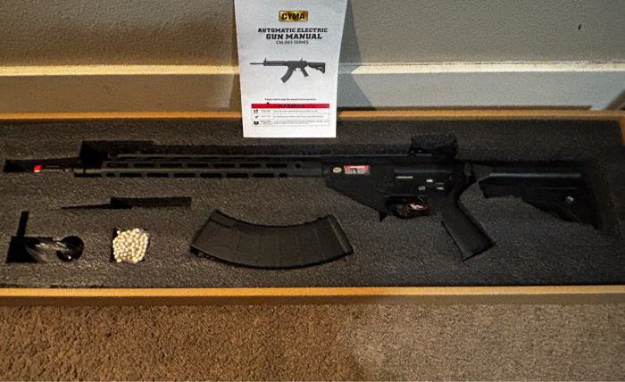 NEW!!! CYMA Full Metal Standard AR-47 QBS Airsoft AEG Rifle (Model: 13 ...