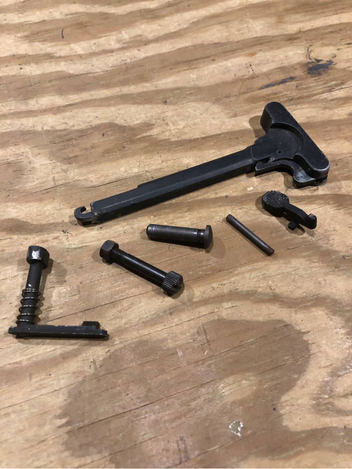 SOLD M4 Metal External Parts mag release charging handle pins body pins ...