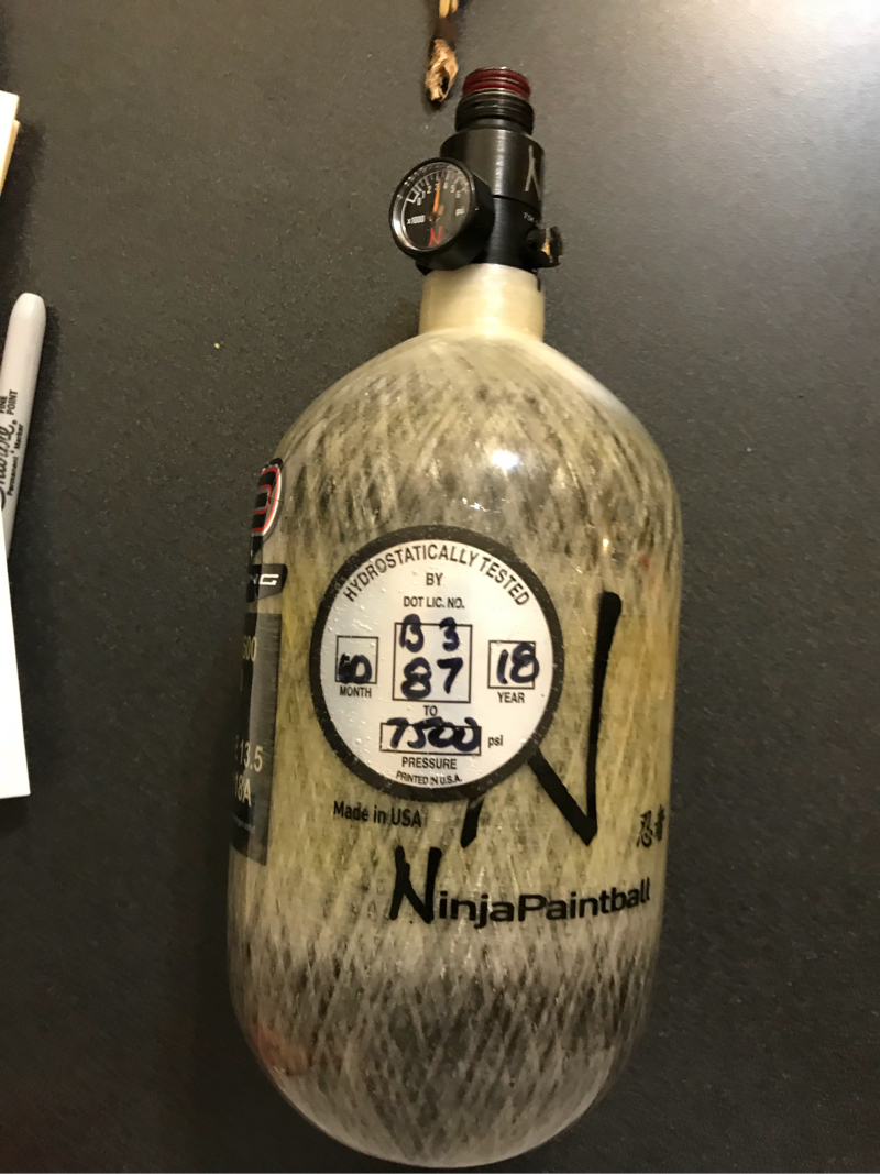 SOLD WTS 68/4500 ninja carbon fiber hpa tank | HopUp Airsoft